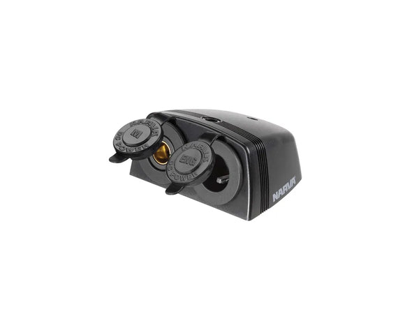 Narva Heavy-Duty Twin Surface Mount Merit/Engel Type Sockets