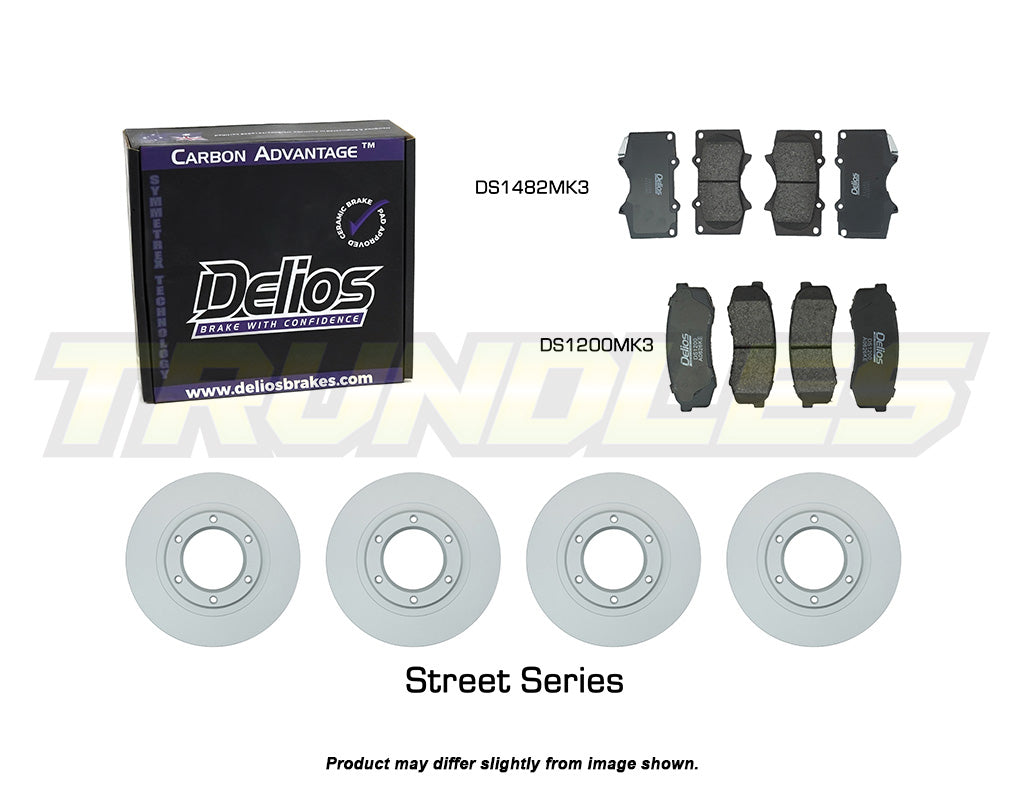 Delios Front & Rear Brake Upgrade Kit to suit Toyota FJ Cruiser 2006-2 ...