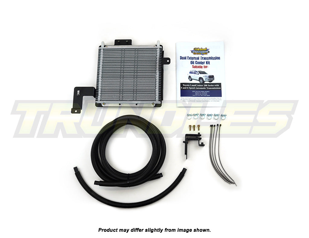 Dual Heavy Duty Transmission Oil Cooler Kit to suit Toyota Lan ...