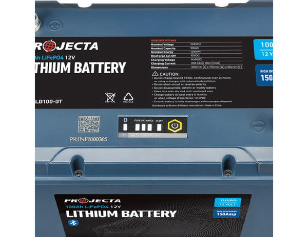 Projecta 12V 100AH Lithium Battery - Bluetooth